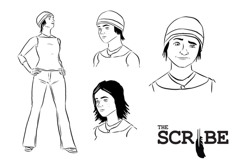 Initial Character Designs from The Scribe – Shelf Abuse